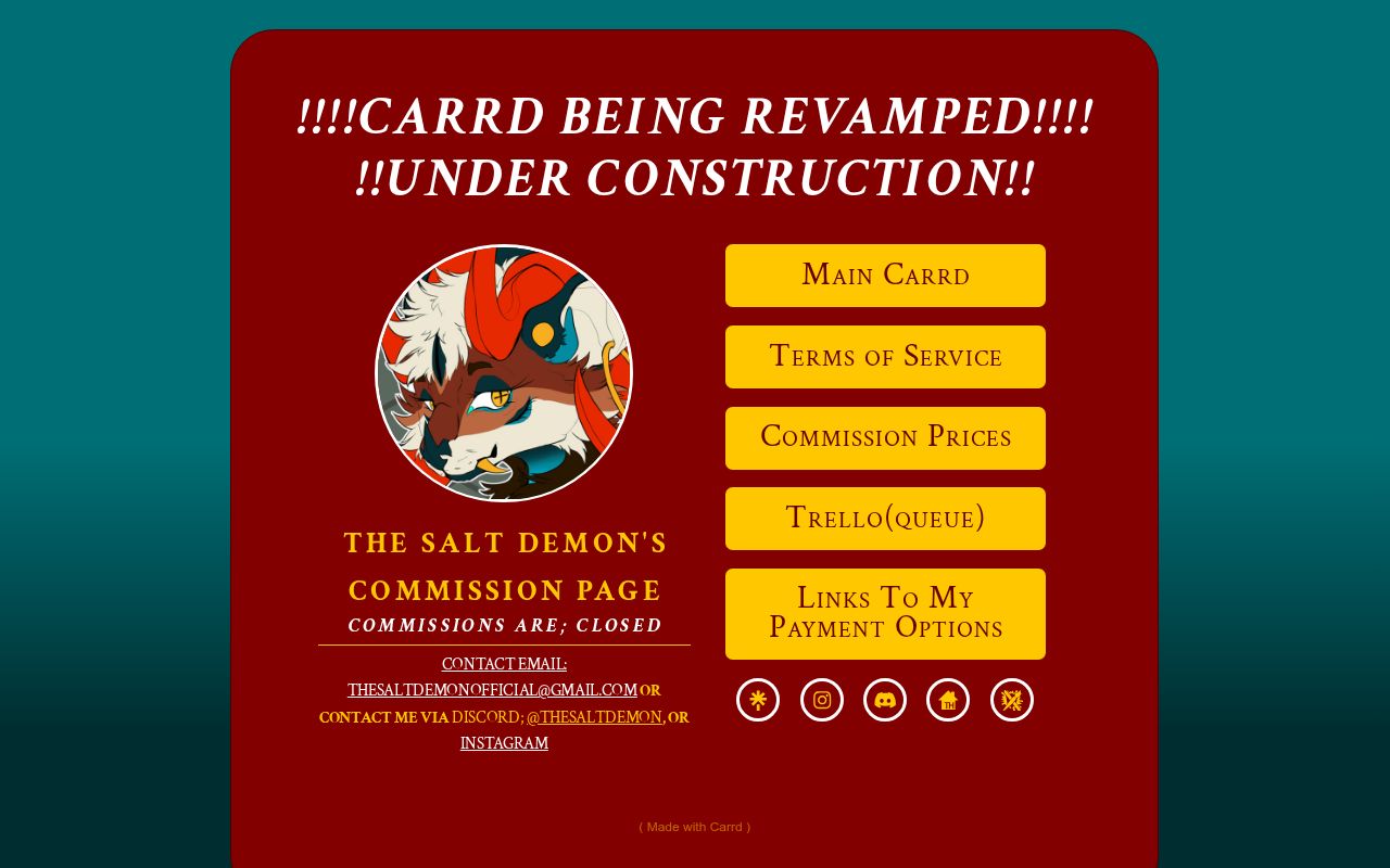 The Salt Demon Commissions